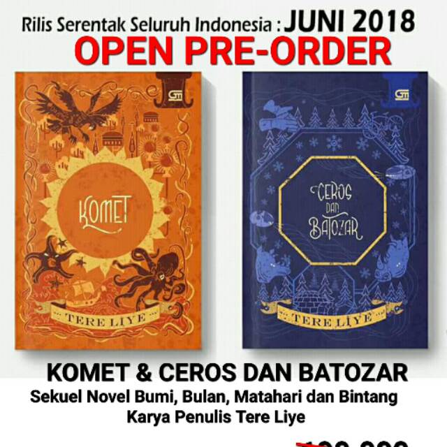 Jual BUKU KOMET DAN CEROS DAN BATOZAR TERE LIYE PRE-ORDER (TERBIT JUNI ...