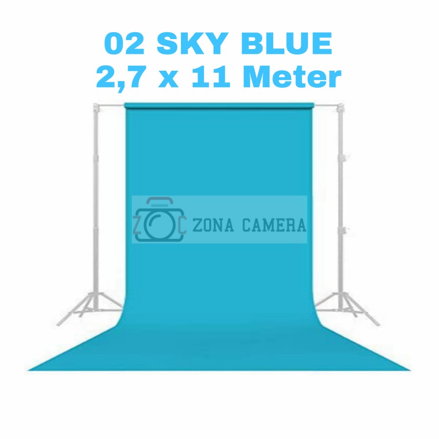Jual Background Paper Sky Blue 02 Backdrop Kertas Biru Muda Pastel ...