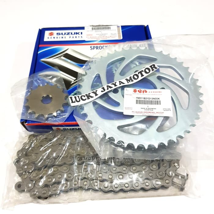 Jual Gearset girset chainkit gear gir set rantai satria 2t hiu lumba SGP | Shopee Indonesia