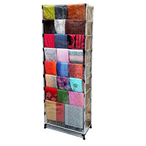 Jual Nine Box Rak Hijab / Rak Jilbab / Rak Gantung Pita With Dust 5A3 ...