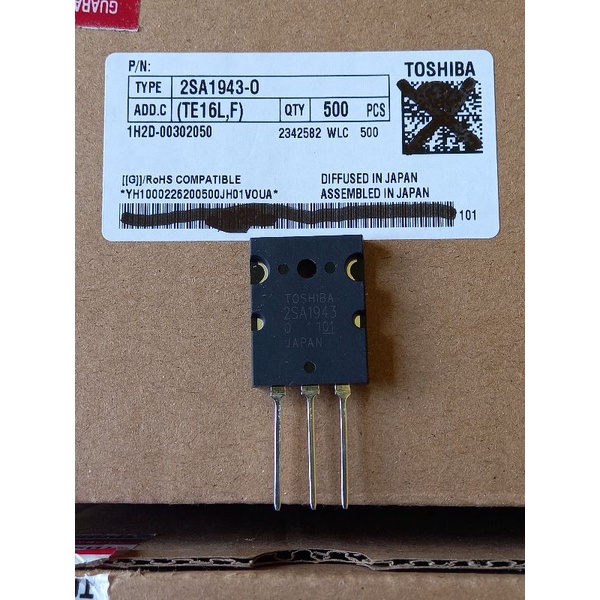Jual TRANSISTOR TOSHIBA 2SC5200 - 2SA1943 JAPAN ASLI TR 2SC 5200 - 2SA 1493 | Shopee Indonesia