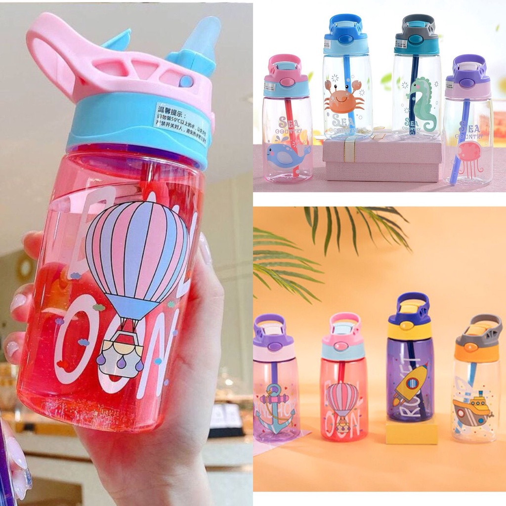 Jual BOTOL MINUM ANAK SEDOTAN MOTIF ANIMAL SEA COUNTRY / BOTOL AIR ...