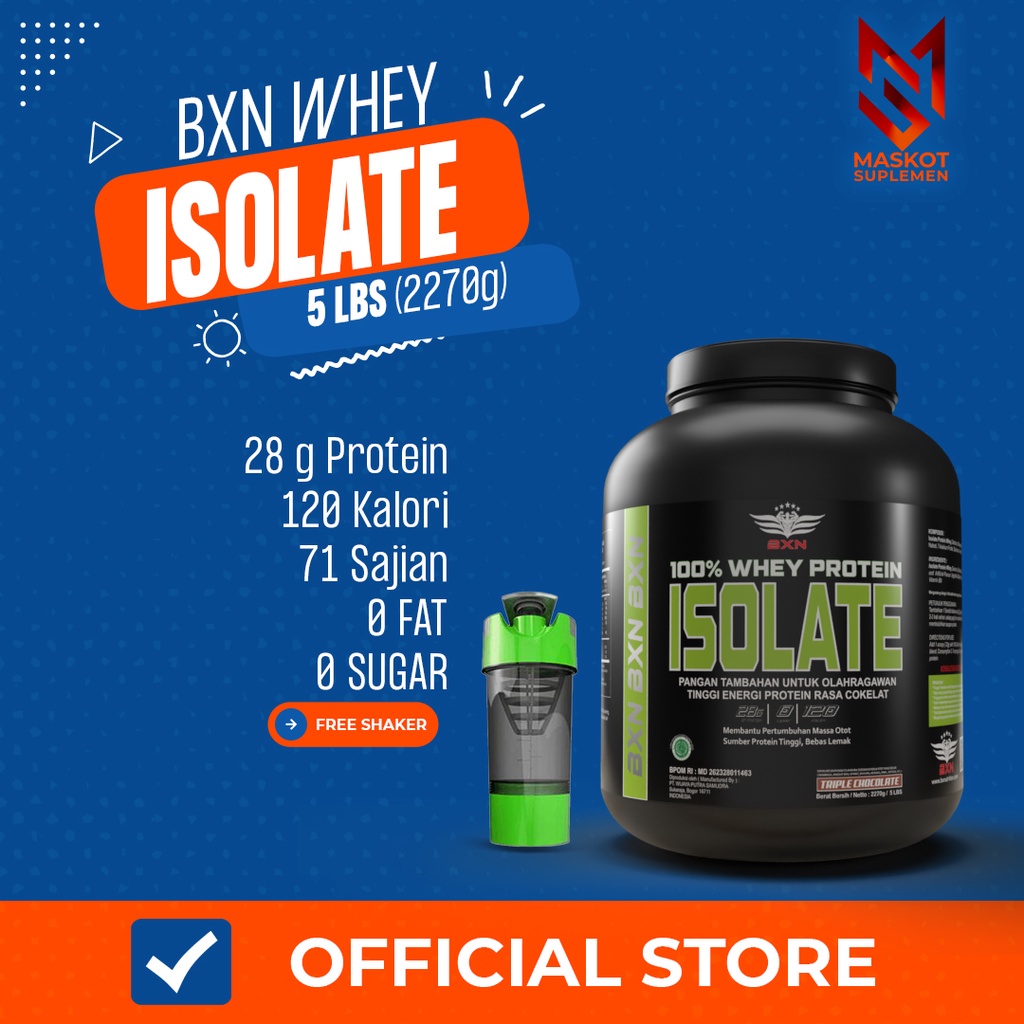 Jual Bxn Whey protein isolate suplemen diet susu gym susu diet 100% ...