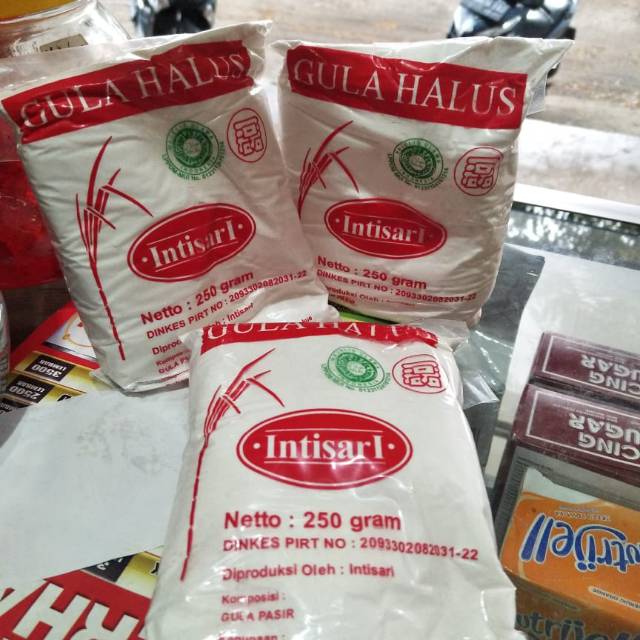 Jual GULA HALUS PREMIUM KEMASAN 250 GRAM | Shopee Indonesia