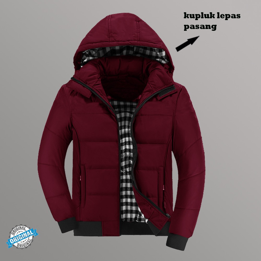 Jual Jaket Polos Pria Termurah Tebal Adem dipakai COD / Jaket Parka ...