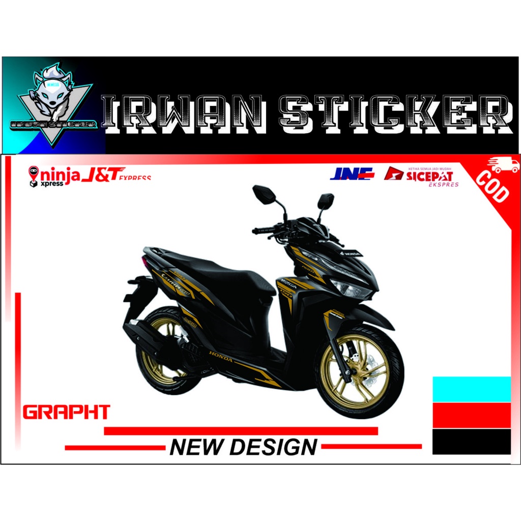 Jual jual cutting sticker honda vario 150 new terbaru striping cutting ...