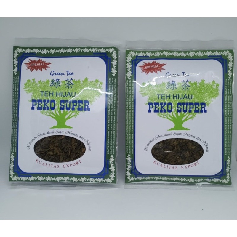 Jual Teh Hijau / Green Tea Peko Super Kualitas Export 90 gram | Shopee ...