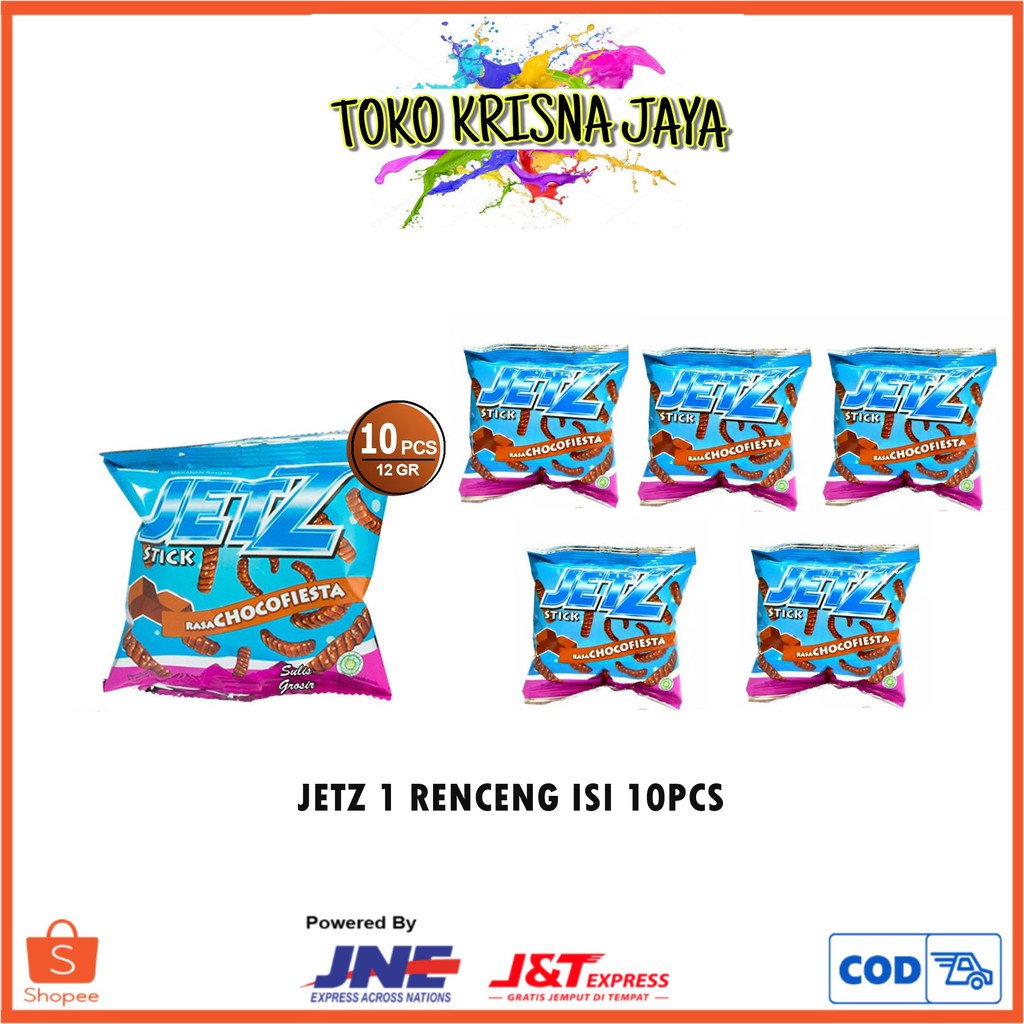 Jual SNACK CAMILAN JETZ STICK RASA CHOCOFIESTA RENCENG ISI 10 PCS X 12 ...