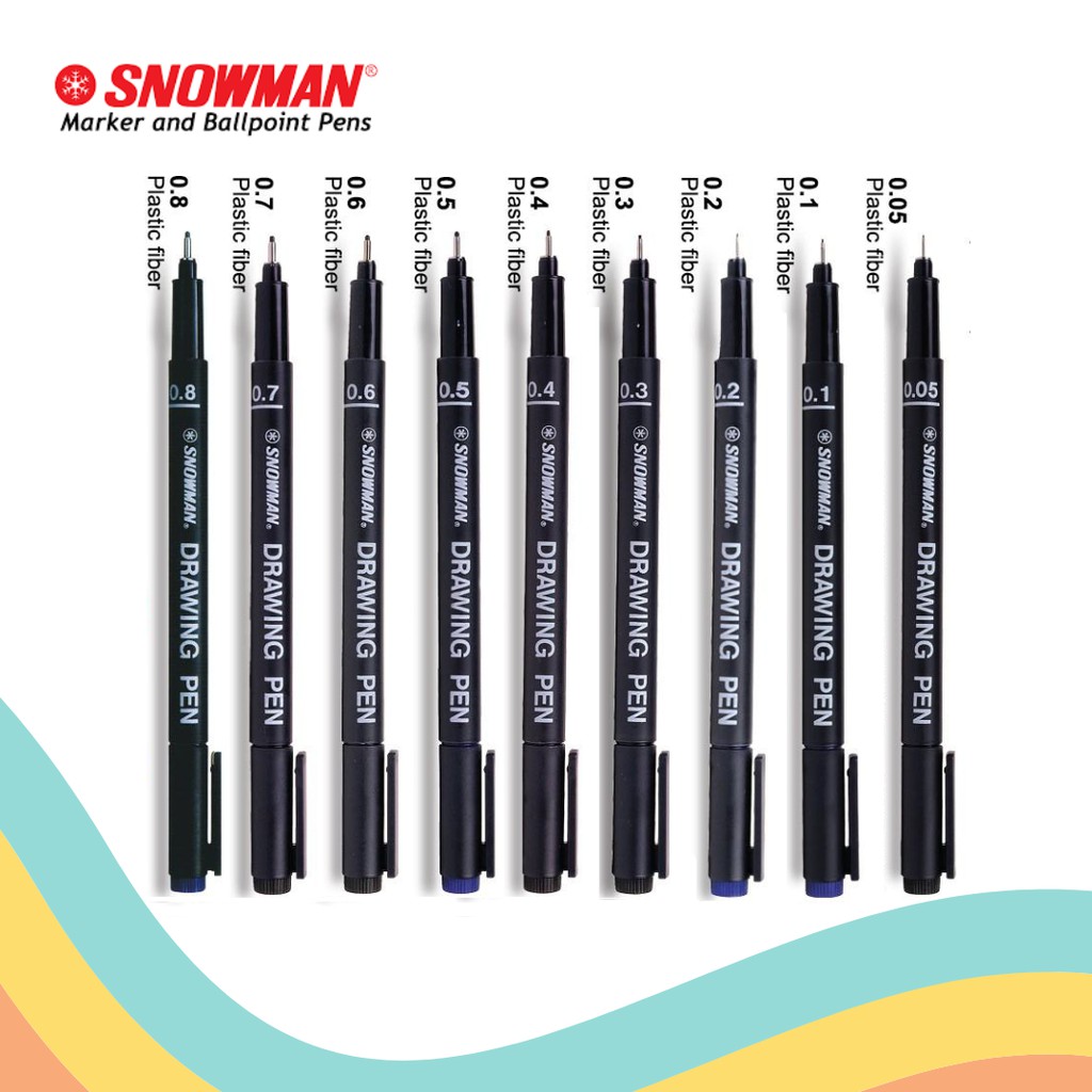 Jual DRAWING PEN SNOWMAN 0.05 - 0.8 (1 PCS) | Shopee Indonesia