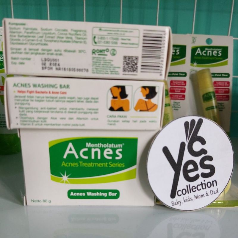Jual Acnes Treatment Series Washing Bar soap 80 g Sabun Batang Jerawat ...