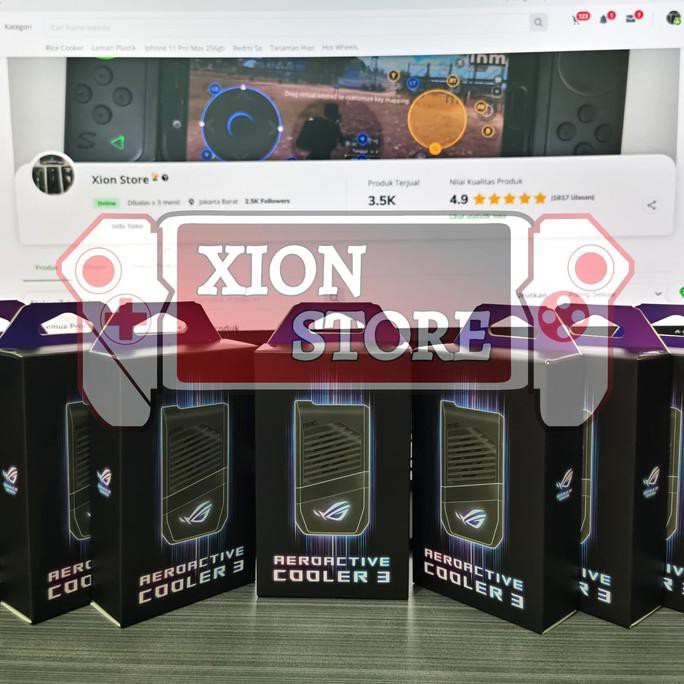 Jual DROPSHIP OKE Aeroactive Cooler 3 for asus ROG Phone 3 cooling aero ...