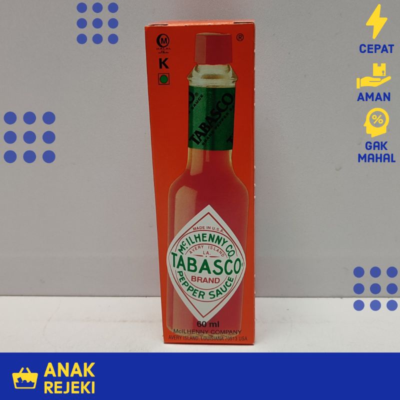 Jual Tabasco Red Pepper Sauce 60ml - Saus Cabe Tobasco Steak USA ...