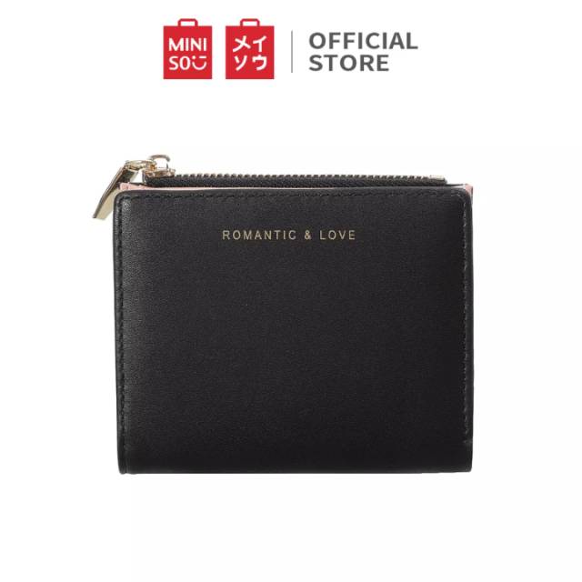 Jual DOMPET LIPAT MINISO (WARNA HITAM) | Shopee Indonesia