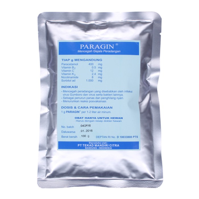 Jual Paragin (Parasetamol ternak/ Paracetamol pencegah gejala ...
