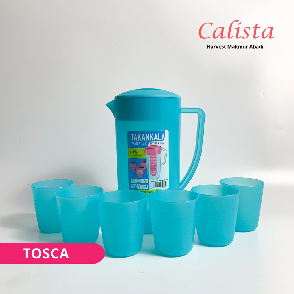 Jual Calista Teko/ Waterjug + Gelas Set - Takankala Set | Shopee Indonesia