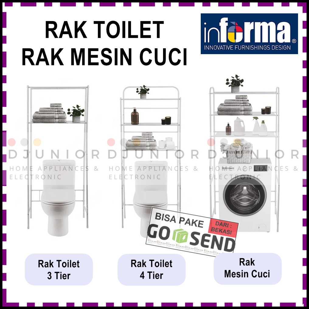 Jual INFORMA - RACK TOILET 2 TIER / RAK TOILET 3 SUSUN WC / RAK MESIN ...