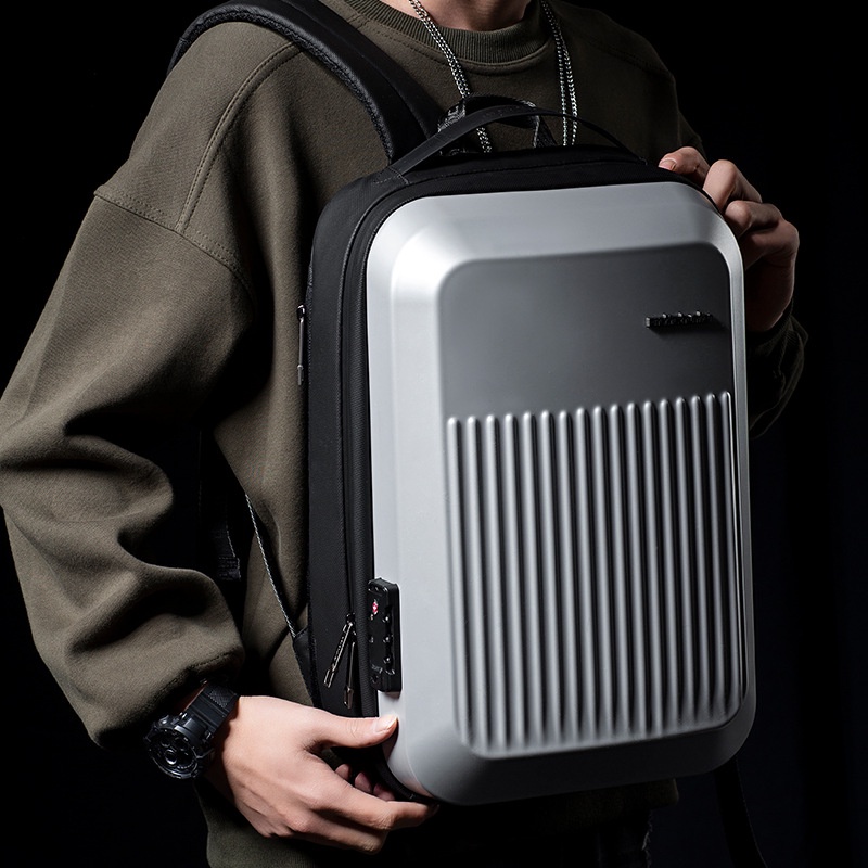 Jual Ekspansi Hard Shell Ransel Pria Anti-Theft Password Lock Commuter ...