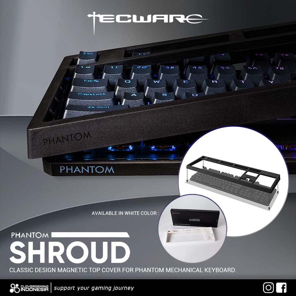 Jual Tecware Phantom Shroud 87 Magnetic Case / Casing Keyboard | Shopee ...