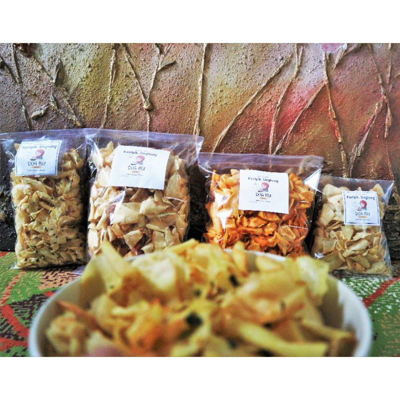 Jual makanan ringan KRIPIK SINGKONG 'DOAIBU' original 1/2 kg | Shopee ...