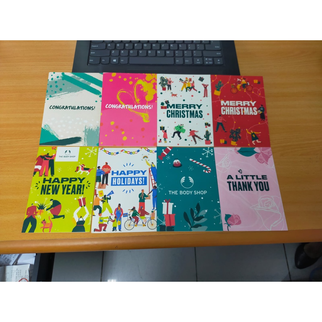 Jual The Body Shop Greeting Card Kartu Ucapan Ukuran 10.5 CM X 15 CM ...
