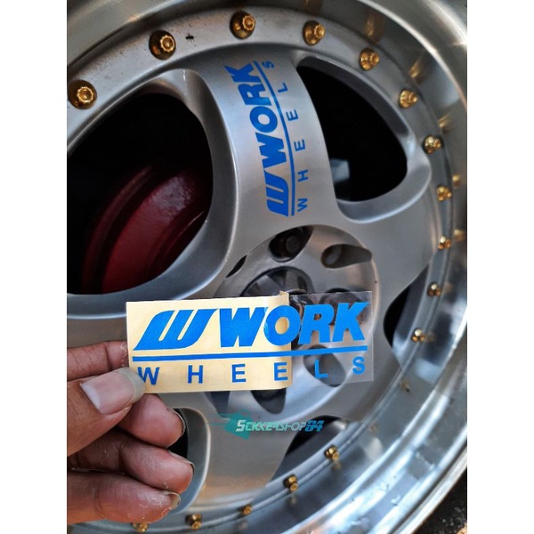 Jual stiker velg w work wheels satu set | Shopee Indonesia