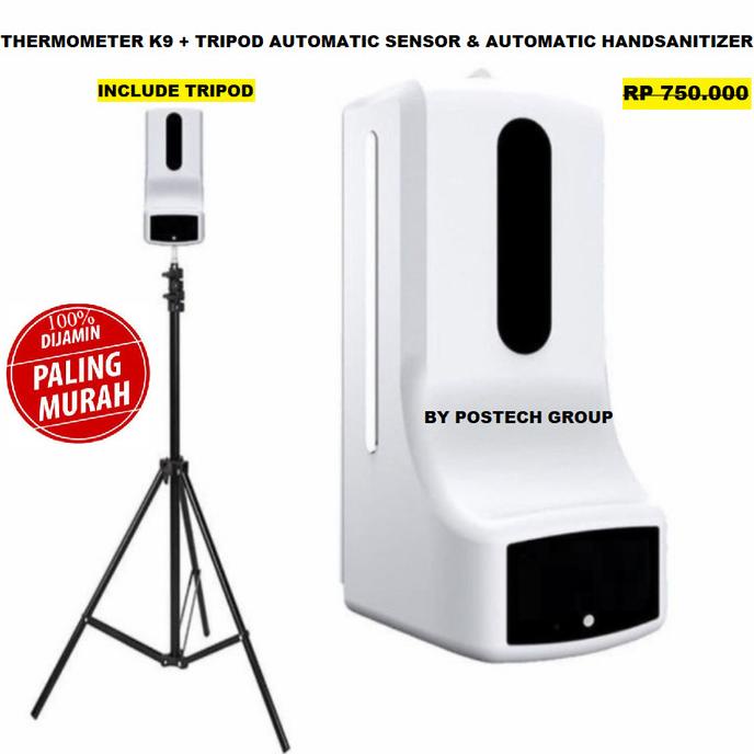 Jual Thermometer Automatic Handsanitizer + Tripod [Termometer K9 Pro X] Ready Stock | Shopee ...