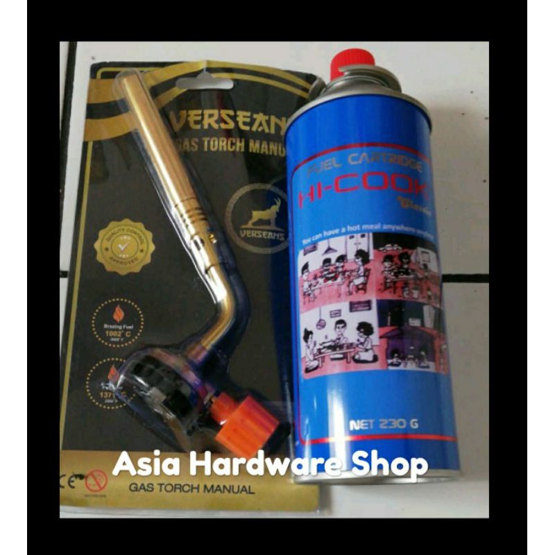 Jual Paket Gas Torch Blender Las Manual Kepala Gas Blow Torch dan ...