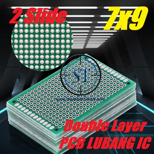 Jual PCB Double Layer 7x9 2-Slide Titik Lubang IC Hole Matrix Circuit ...