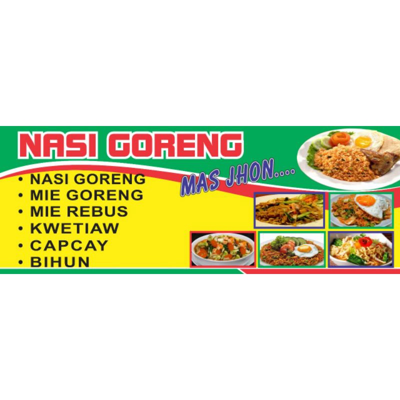 Jual Spanduk Nasgor/NasiGoreng 3x1 | Shopee Indonesia