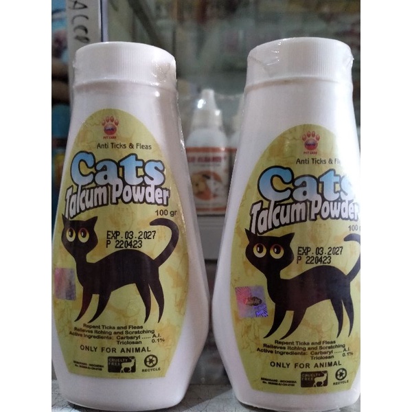 Jual Cats Talcum Powder 100 Gram - Anti Ticks & Fleas | Shopee Indonesia
