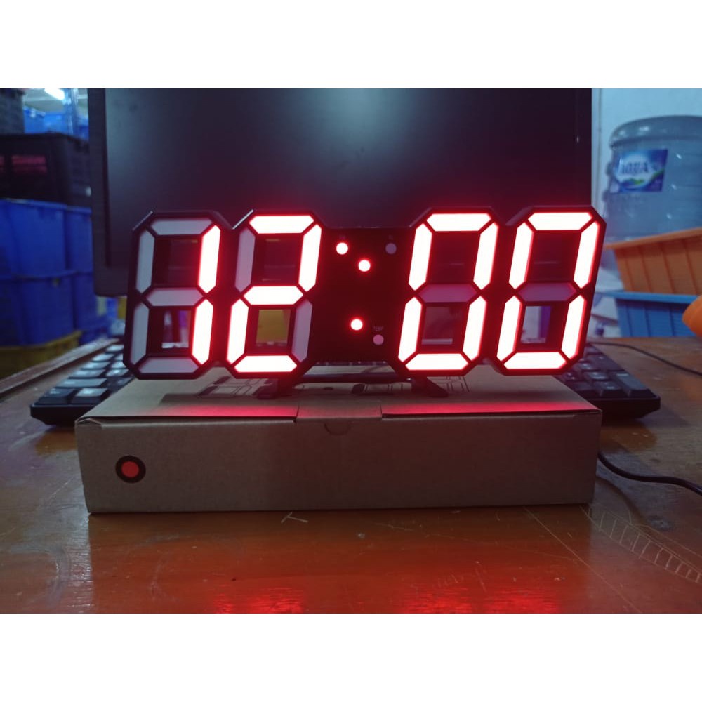 Jual INFY - JAM DINDING DIGITAL LED/JAM MEJA-ALARM-SUHU/JAM 3D BESAR ...