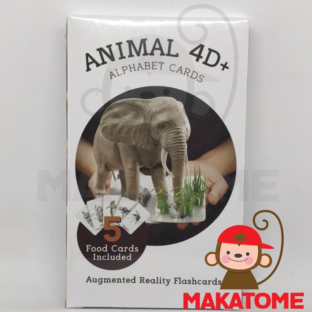Jual Octagon 4D+ Augmented Reality Flashcard ANIMAL alphabet cards ...