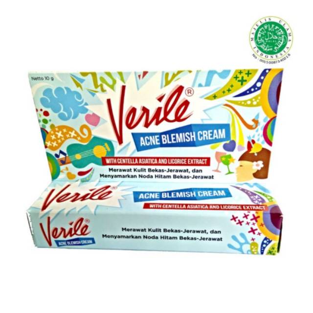 Jual VERILE Acne Blemish Cream 10gr((PROMO)) | Shopee Indonesia