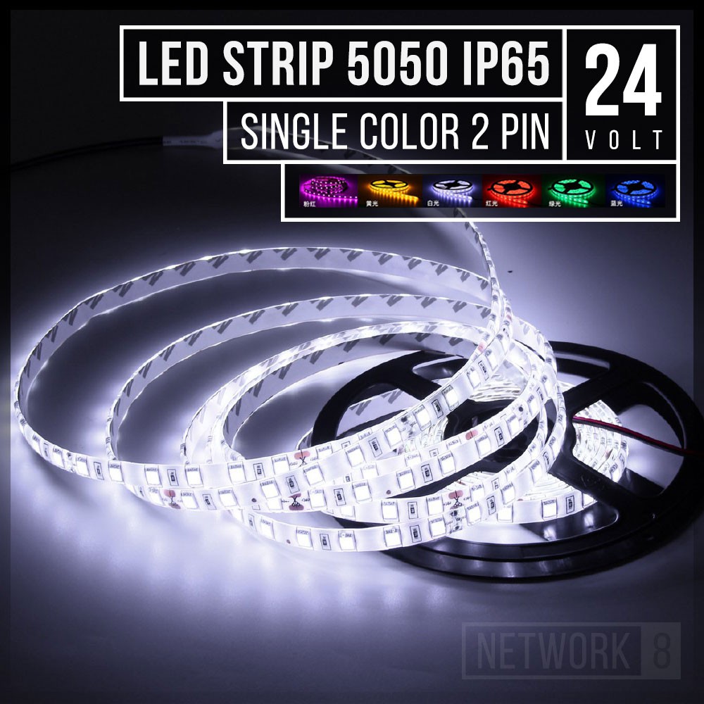 Jual LAMPU LED STRIP 5050 WATERPROOF IP65 24V MATA BESAR TRUK BUS BIS ...