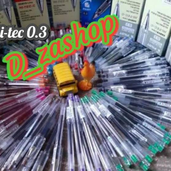 Jual COD pulpen HI TECH c 0.3mm dan 0.25 mm Pilot warna warni satuan satuan" hi tec hitech hitec ...