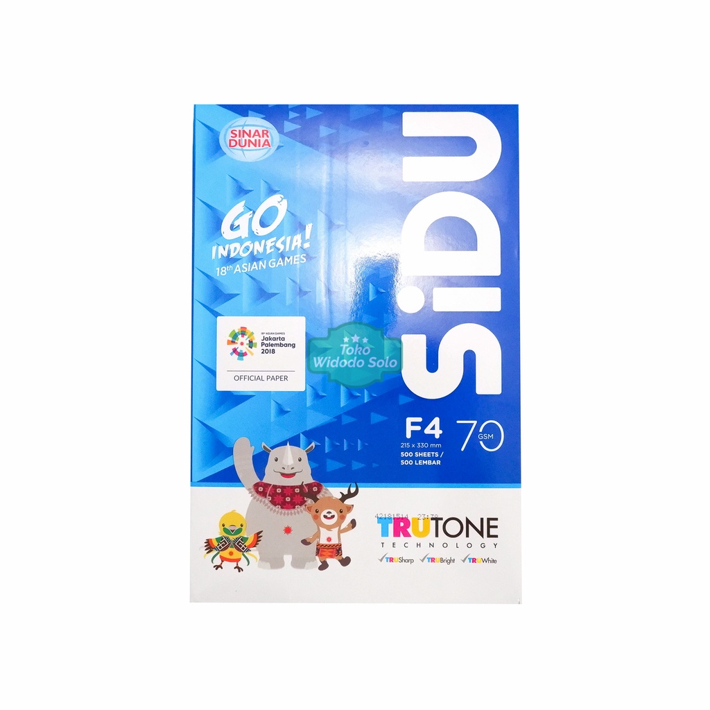 Jual 1 RIM HVS Sinar Dunia F4 70 Gram Folio 215x330mm Putih Polos - Isi ...