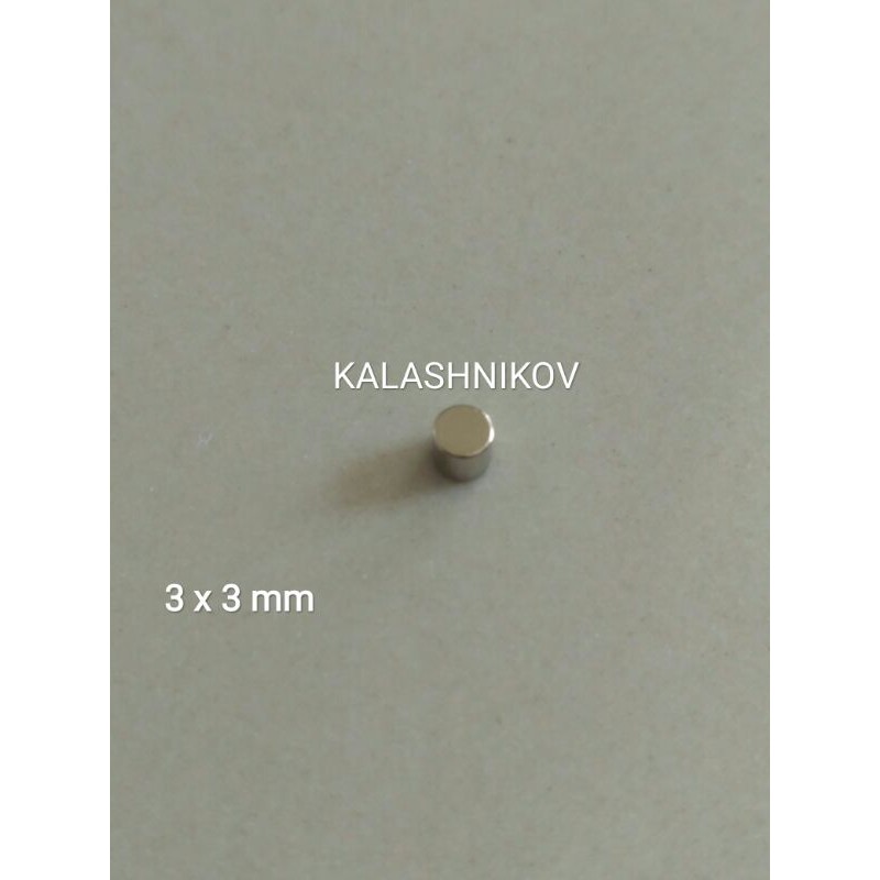 Jual Magnet Neodymium Bulat 3x3 mm 3x3mm 3 x 3 mm 3*3 mm 3mmx3mm ...