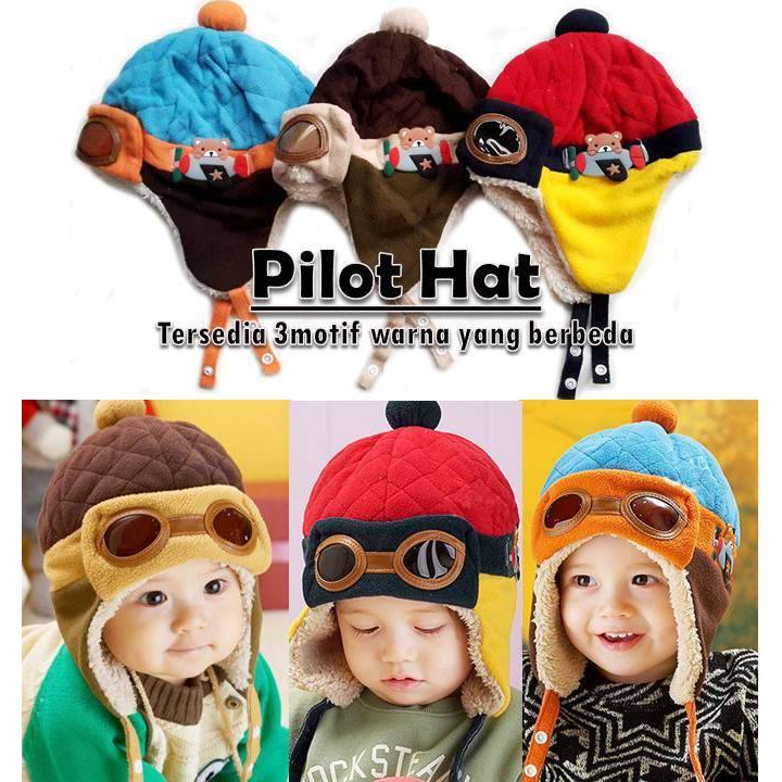 Jual Topi Bayi Topi Anak - Topi Pilot Korea - (Korean Pilot Hat ...