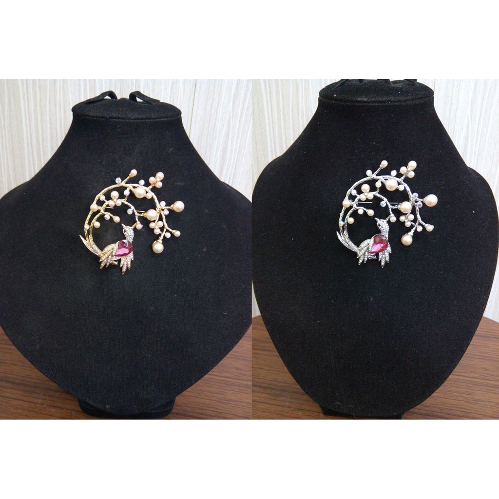 Jual Bros Kebaya Burung Pipit Biji / Bros kebaya modern Arcobaleno ...