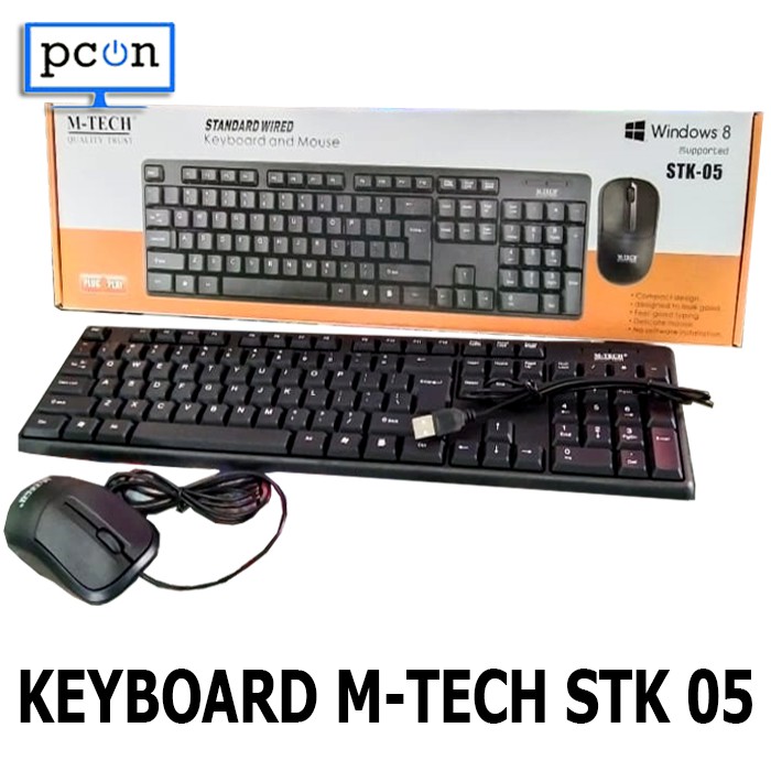 Jual Keyboard Mouse Usb M-Tech Stk-05 wired Standard Mtech Stk 05 ...