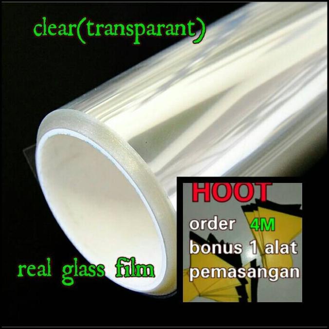 Jual sticker/stiker kaca/kaca film clear(transparant) bening/kaca ...