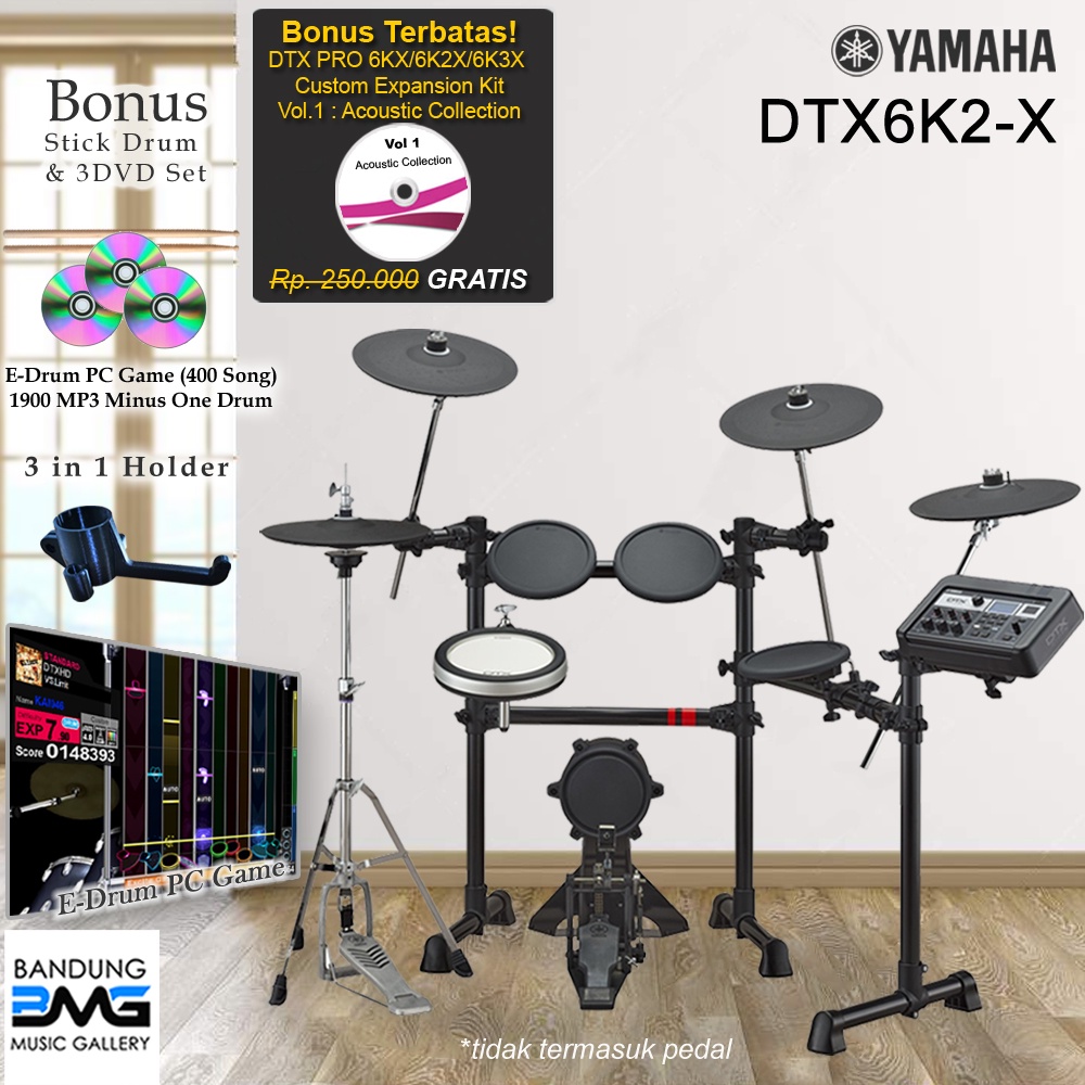Jual Yamaha DTX6K2-X Drum Elektrik / DTX6K2X / DTX 6 K2X / 6K2 / 6K2X ...
