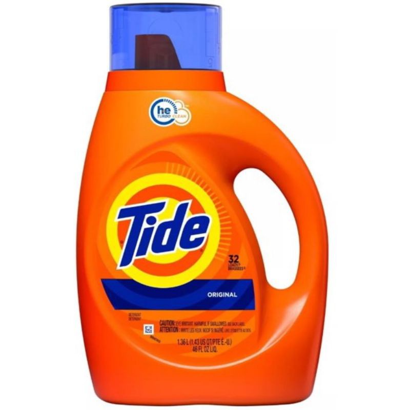 Jual TIDE DETERGENT LIQUID HE ORIGINAL 46 OZ (1.36L) | Shopee Indonesia