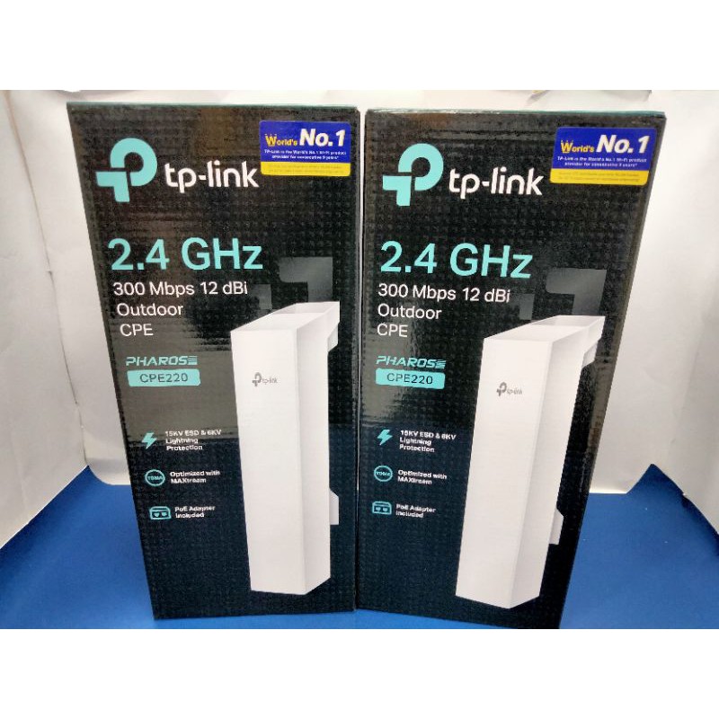 Jual Tp-Link CPE 220 outdoor 2.4GHz 300Mbps 12dBi , VER 3.0 | Shopee ...
