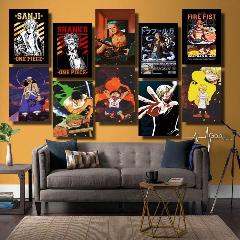 Jual POSTER ONE PIECE SERIES WALLPOSTER ANIME ISI 10 PCS | Shopee Indonesia