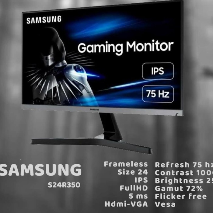 Jual Samsung LS24R350 S24R350FHE Monitor 24" FHD / IPS / 75Hz Bezel ...