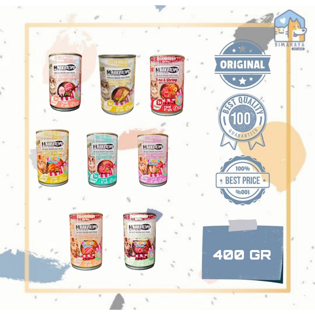 Jual MARKOTOPS CAT FOOD 400 GR CRAN BERRY AND GOAT MILK SERIES | Shopee ...