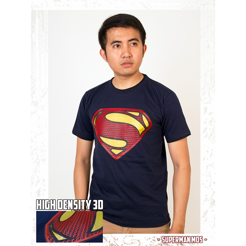 Jual KAOS BAJU Superman Mos High Density 3D ( TIMBUL ) | Shopee Indonesia