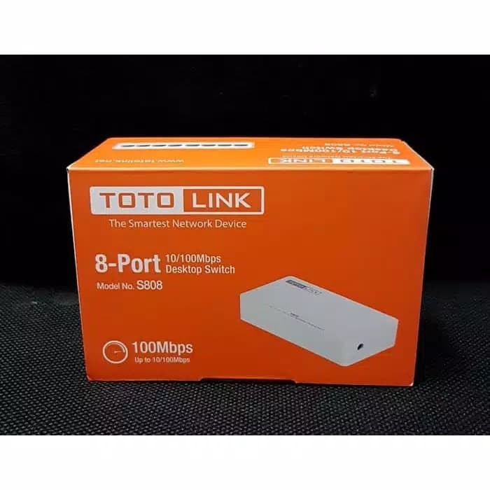 Jual Totolink S808 8-Port 10/100Mbps Unmanaged Desktop Switch | Shopee ...