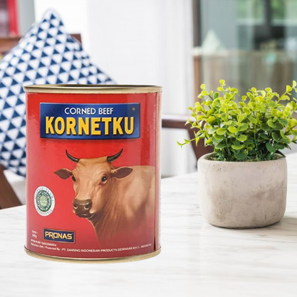 Jual UPE KALENG DAGING SAPI OLAHAN PRONAS CORNET BEEF KORNETKU 340 GR ...